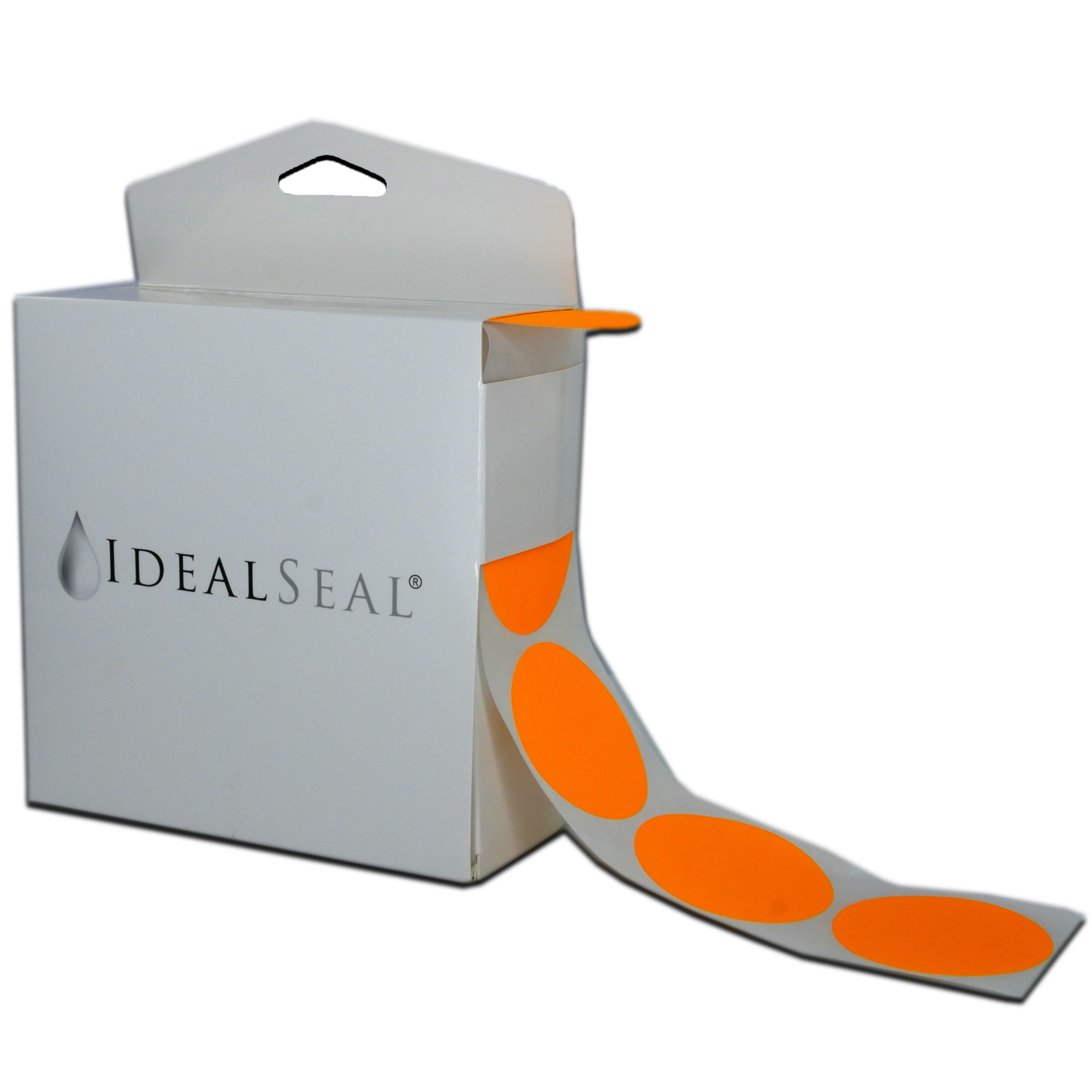 Neon Orange Dot Stickers – Color Coding Labels – Label Supply Mart