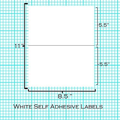 IDEALSEAL Half Sheet Self Adhesive Shipping Labels for Laser & Inkjet ...