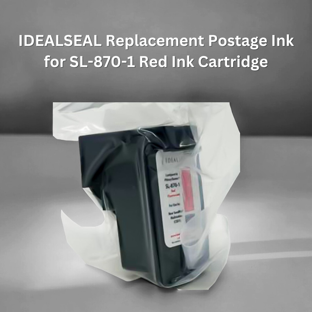 Pitney Bowes SL-870-1 Red Ink Cartridge for SendPro® – Label Supply Mart