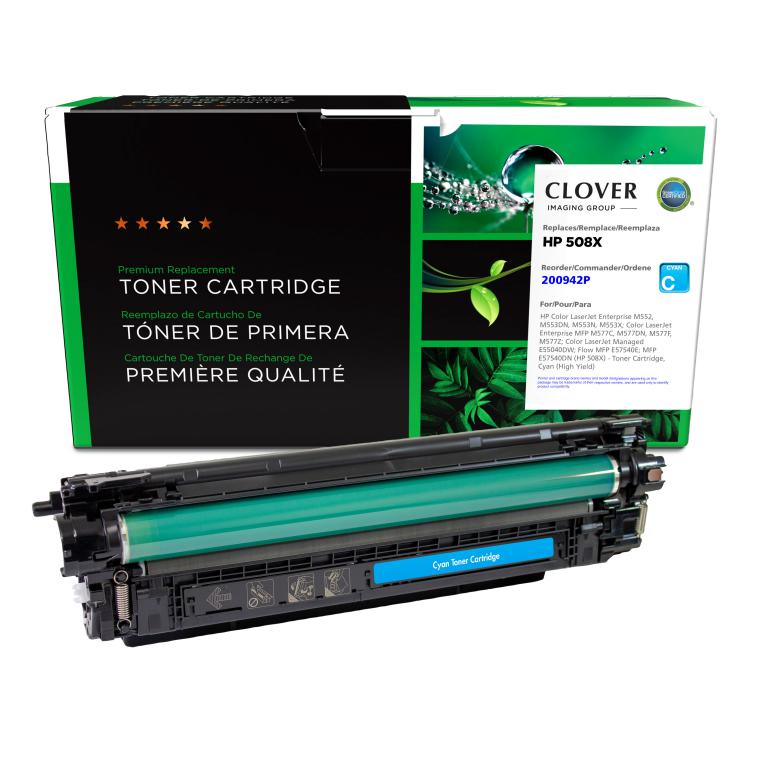 High Yield Cyan Toner Cartridge for HP 508X (CF361X) – Label Supply Mart