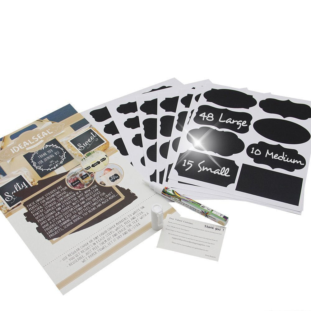 Premium Chalkboard Labels Set + Marker – Label Supply Mart