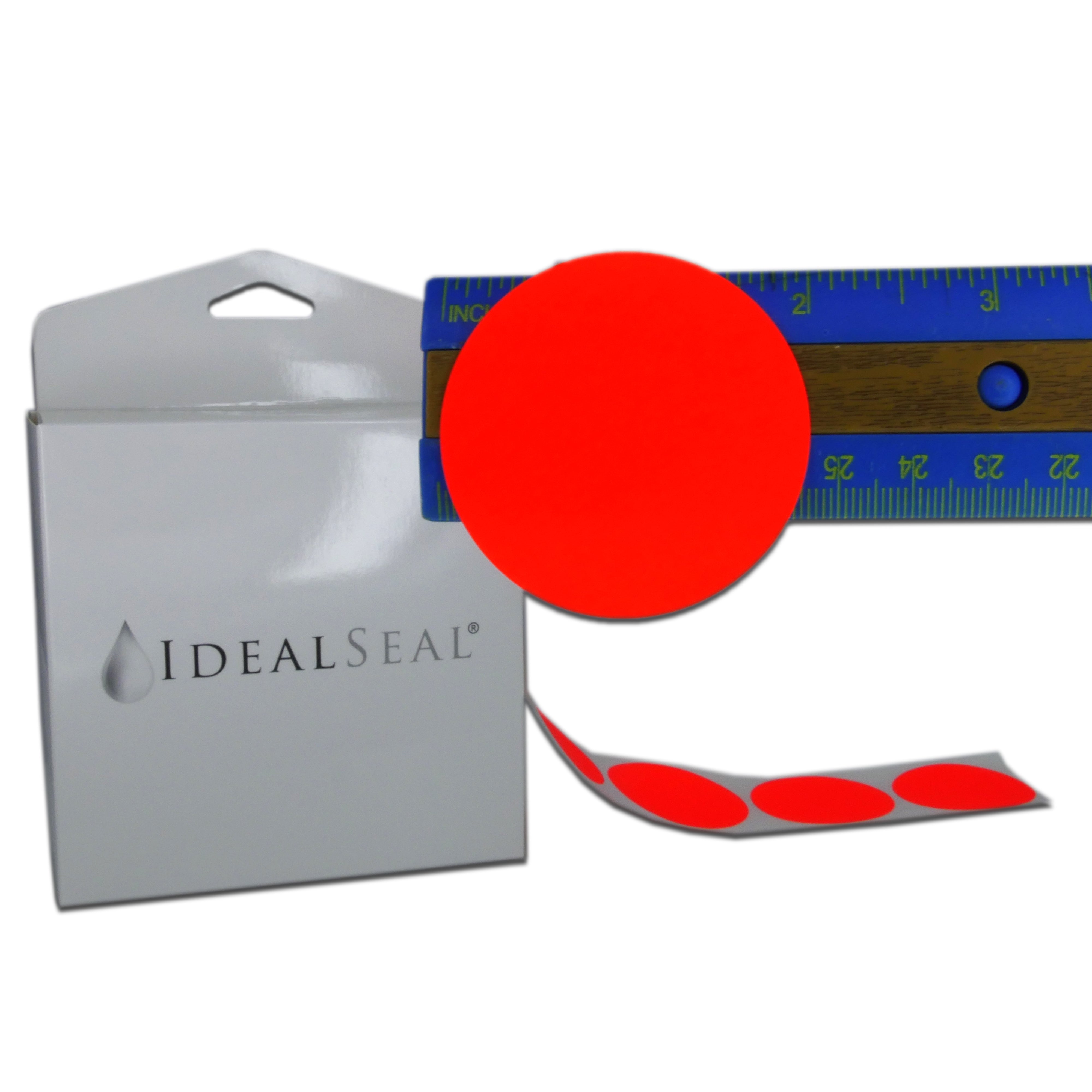 Neon Tangerine Dot Stickers – Color Coding Labels – Label Supply Mart