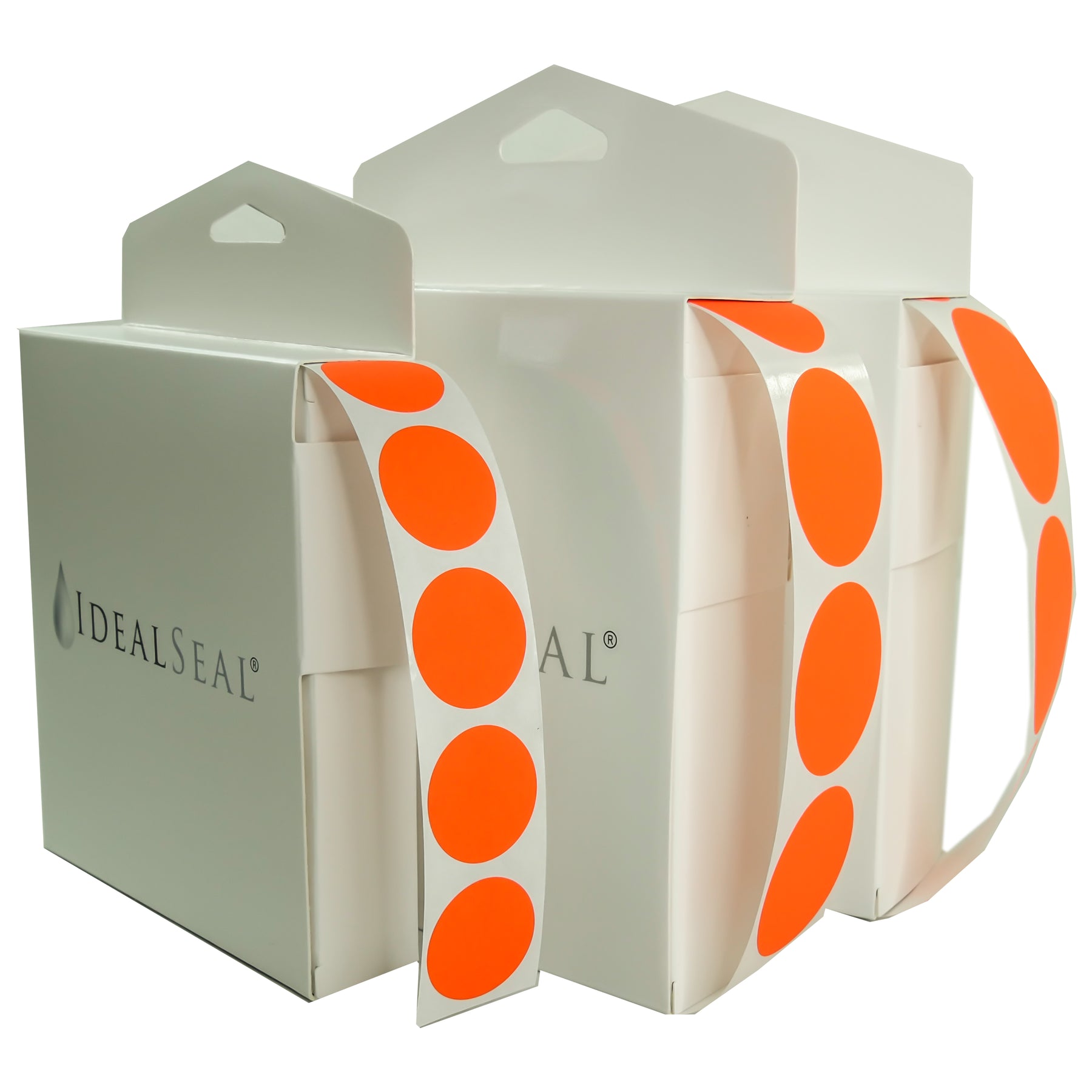 Neon Orange Dot Stickers – Color Coding Labels – Label Supply Mart
